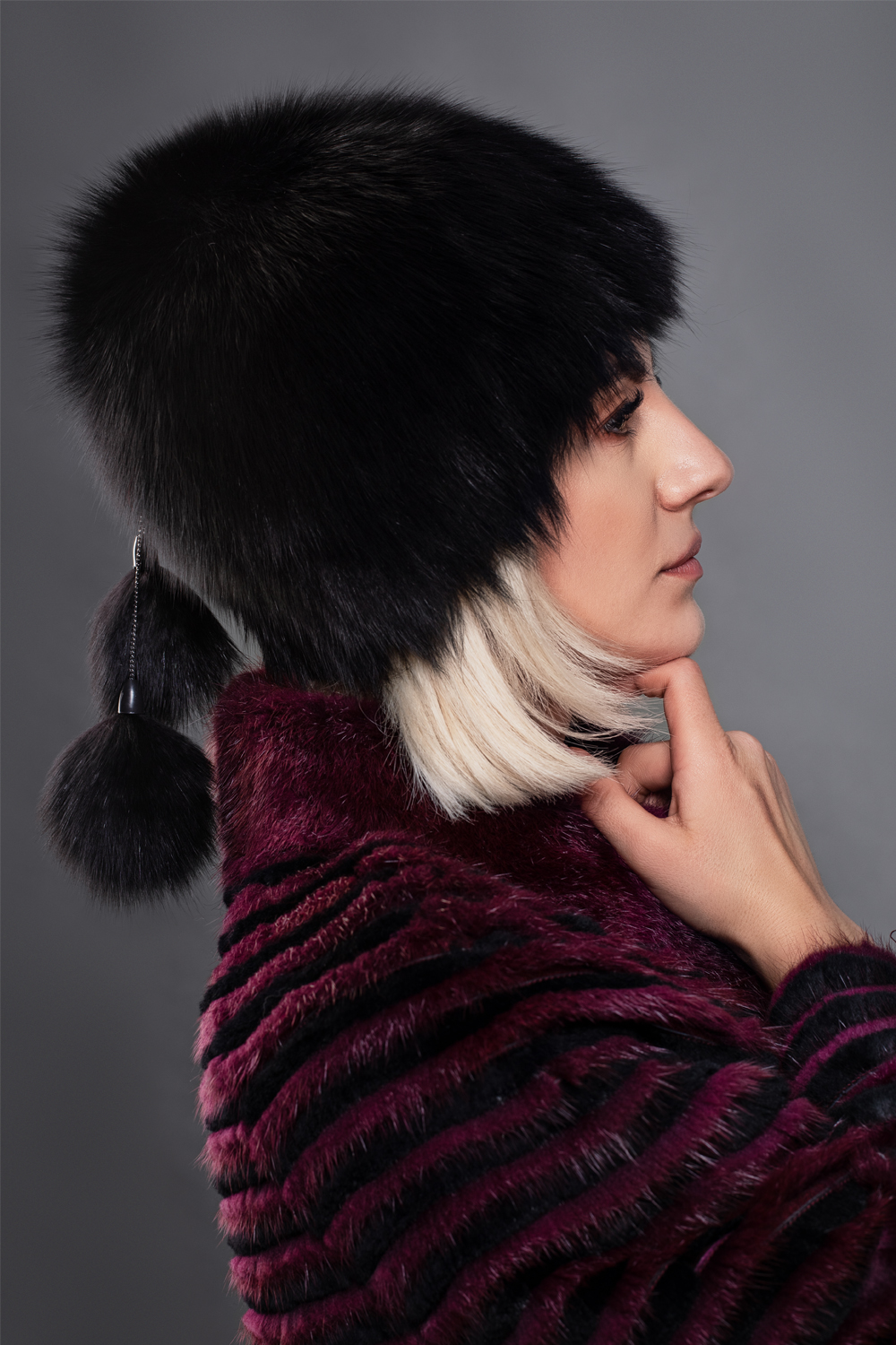 FES DIN BLANĂ NATURALĂ DE VULPE POLARĂ – MIRAL FASHION