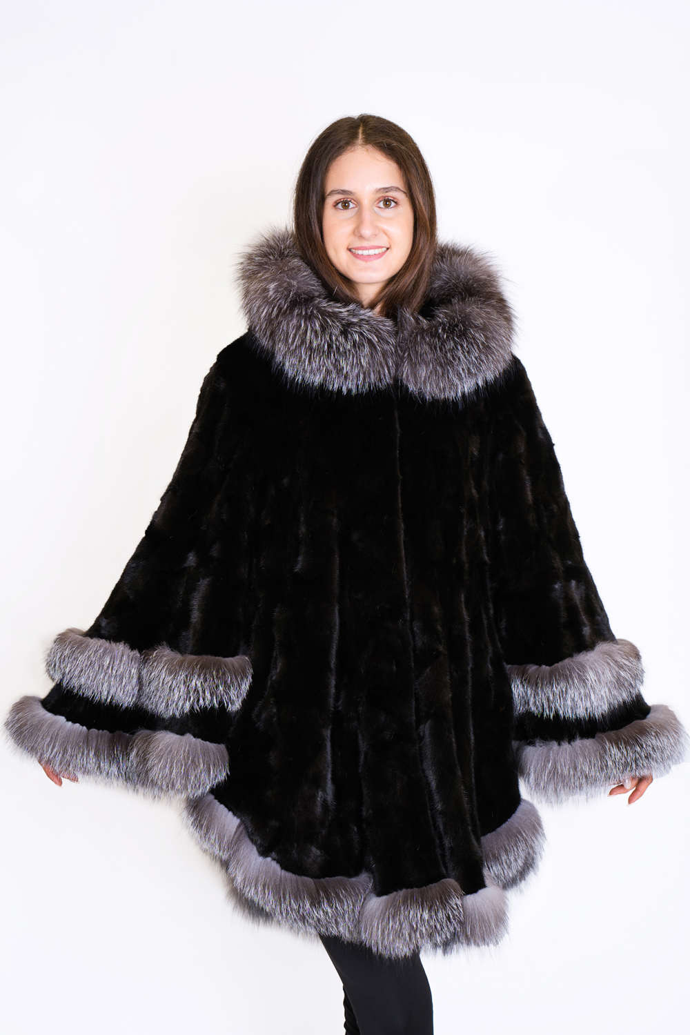 Haină din blană naturală de nurcă - MIRAL FASHION